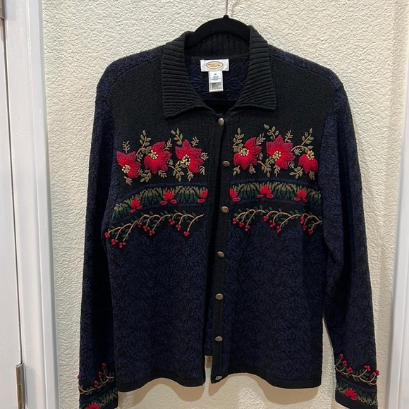 Talbots | Sweaters | Talbots Sweater With Embroidery | Poshmark
